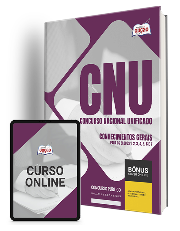 Apostila CNU 2024 - Conhecimentos gerais para os BLOCOS 1, 2, 3, 4, 5, 6 e 7
