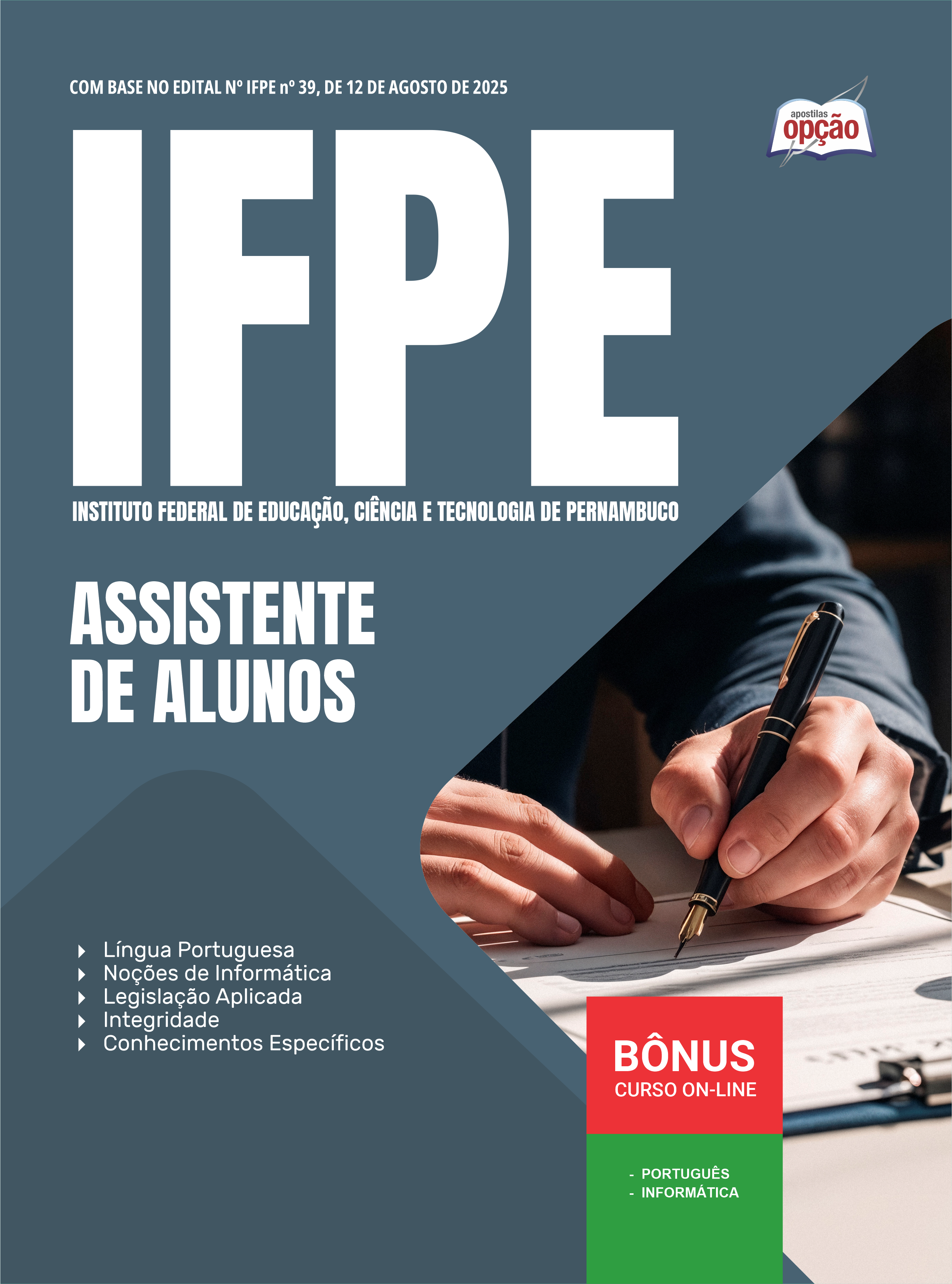 Apostila IFPE em PDF - Assistente de Alunos 2025